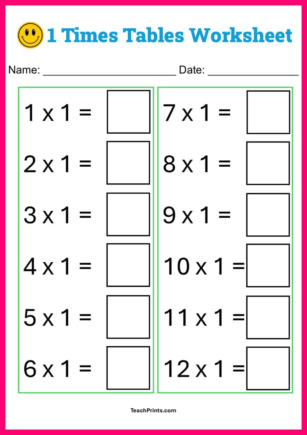 Free Eight Times Tables Worksheets 8 Versions Teach Prints Free Eight Times Tables Worksheets 8 Versions Teach Prints