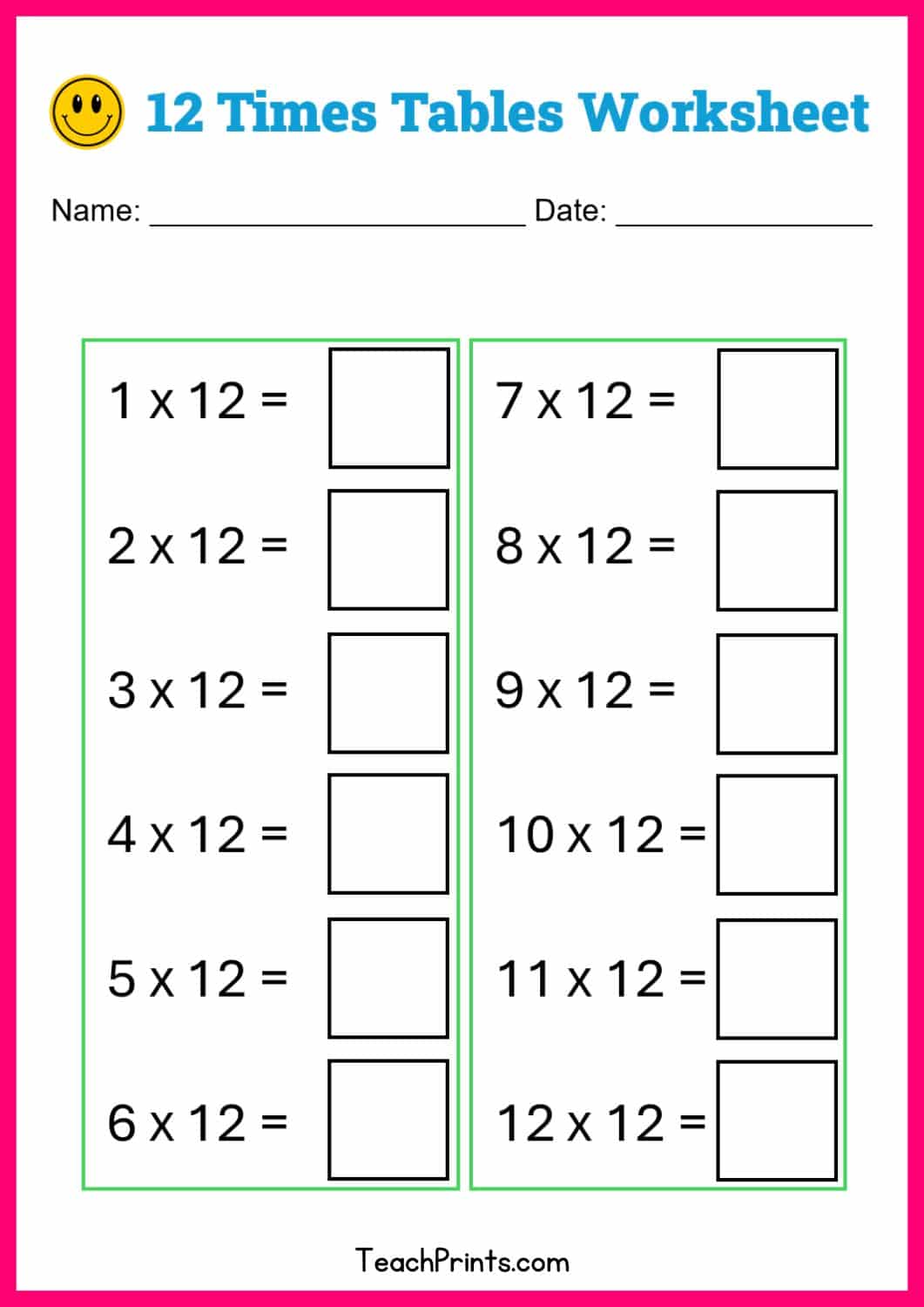 Free Four Times Tables Worksheets 8 Versions Teach Prints Free Four Times Tables Worksheets 8 Versions Teach Prints