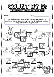 Free Count by 5s Worksheets - Teach Prints