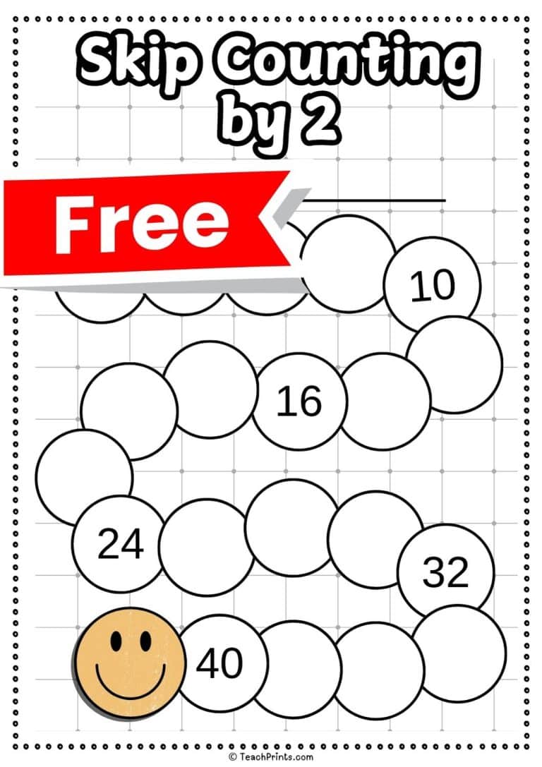 Skip Counting by 2 Worksheets (Free Printable Pdfs) - Teach Prints