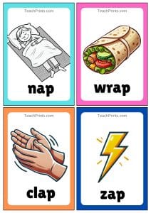 101 Free CVC Words Flashcards - Teach Prints