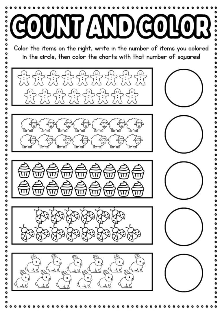 Free Counting Objects Worksheets - Teach Prints