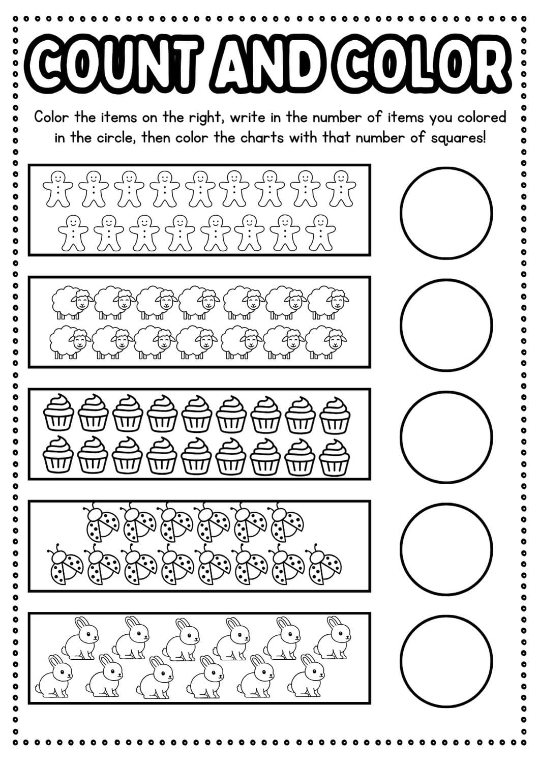 Free Counting Objects Worksheets - Teach Prints