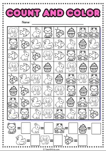 Free Counting Objects Worksheets - Teach Prints