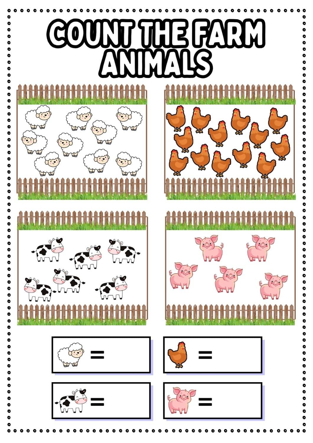 Free Counting Objects Worksheets - Teach Prints