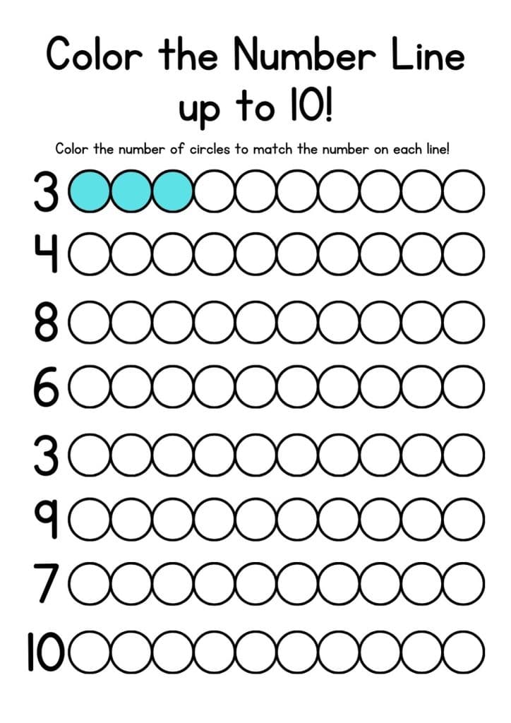Free 1-10 Counting Worksheet - Teach Prints