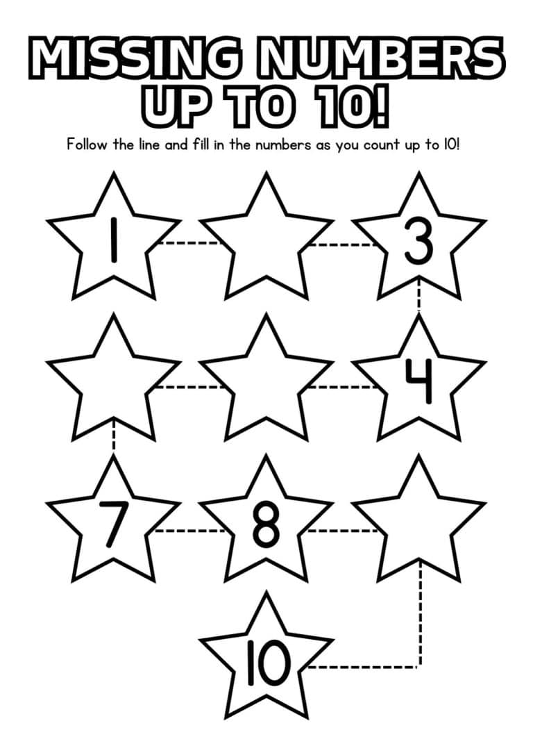 Free 1-10 Counting Worksheet - Teach Prints