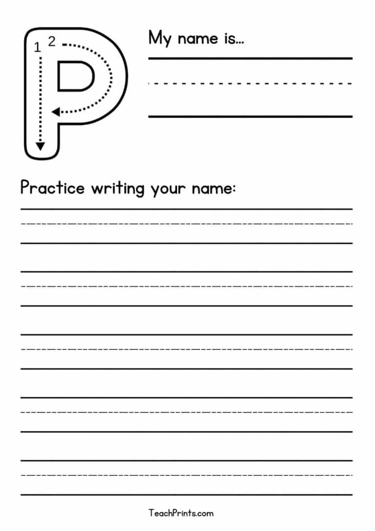 32 Free Blank Name Tracing Worksheets - Teach Prints