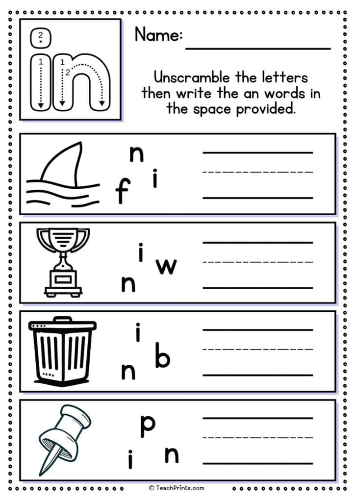 100 Free Word Family Worksheets - Teach Prints