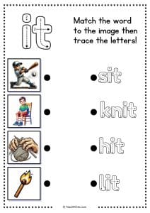 Free it Word Family Worksheets - Teach Prints