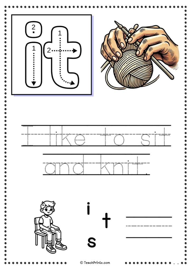 Free it Word Family Worksheets - Teach Prints