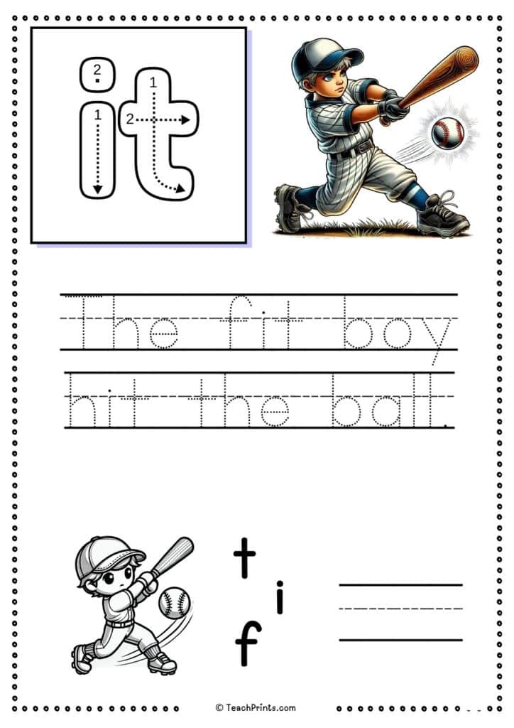 Free it Word Family Worksheets - Teach Prints
