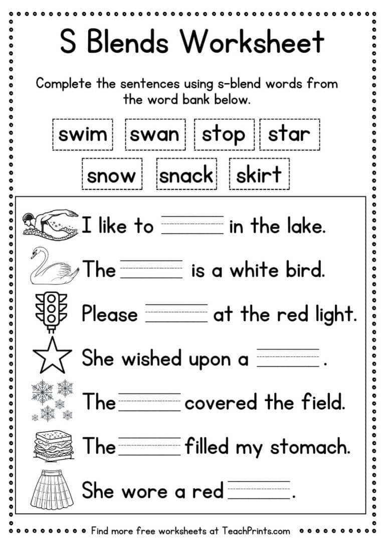 327 Free Phonics Worksheets - PDF Printables - Teach Prints