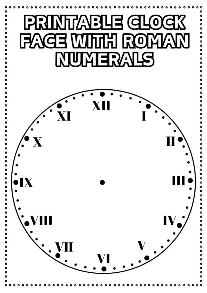 10 Free Printable Clock Face Worksheets - Teach Prints