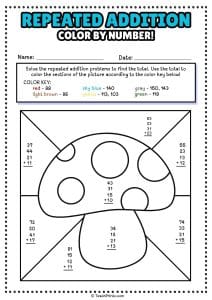 Free Repeated Addition Worksheets - Teach Prints