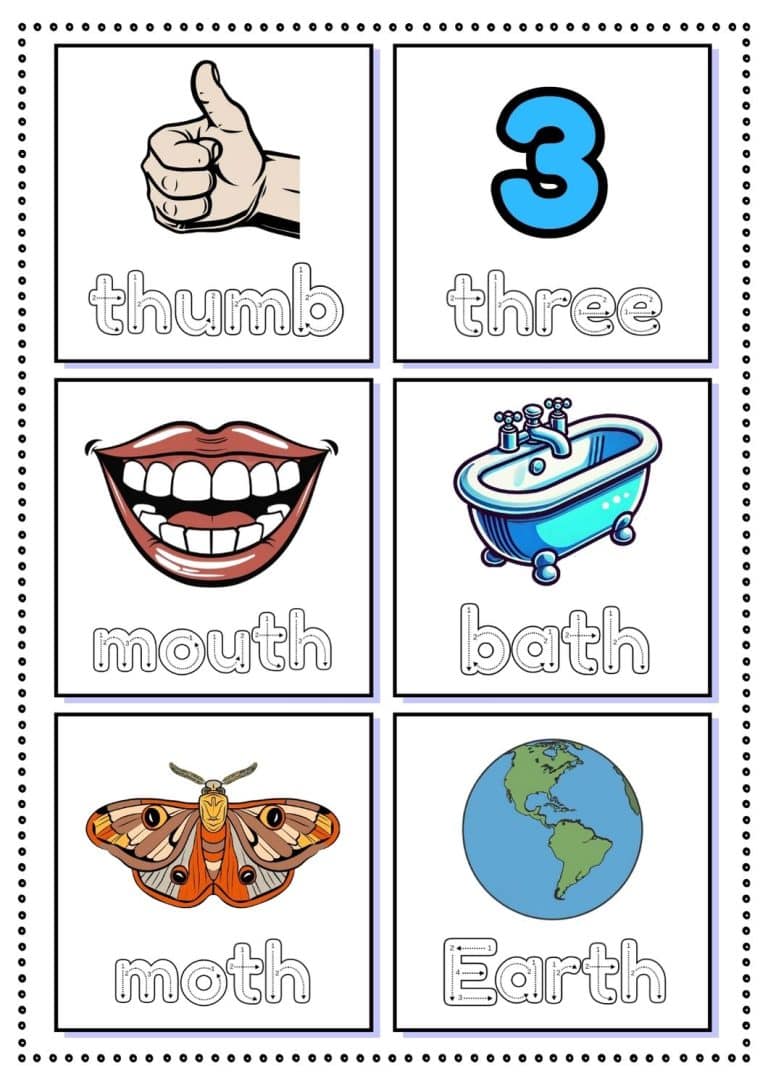 Free Th Worksheets - Teach Prints