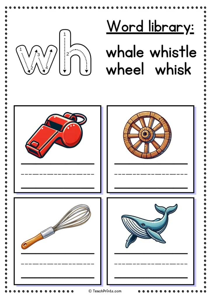 Wh Words Worksheets - Free PDF Printables - Teach Prints