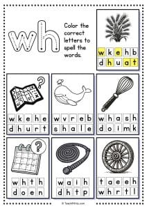 53 Free Digraphs Worksheets - PDF Printable - Teach Prints