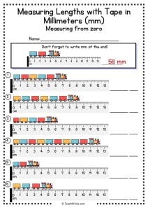 Free Measuring Tape Worksheets - Teach Prints