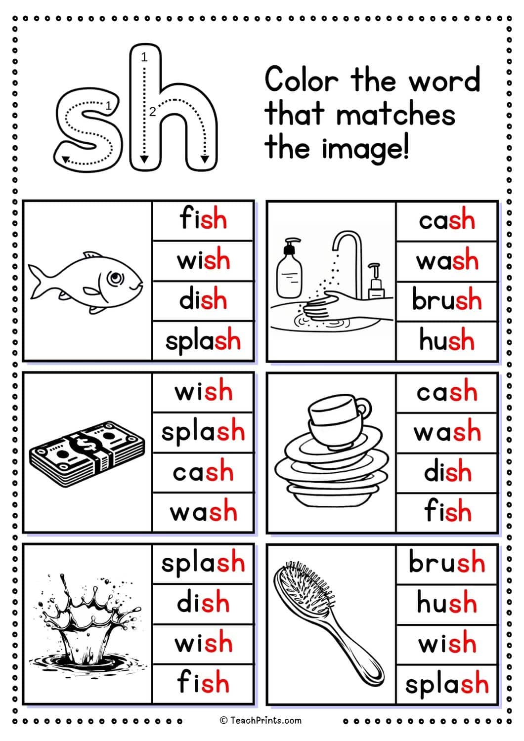 53 Free Digraphs Worksheets - PDF Printable - Teach Prints