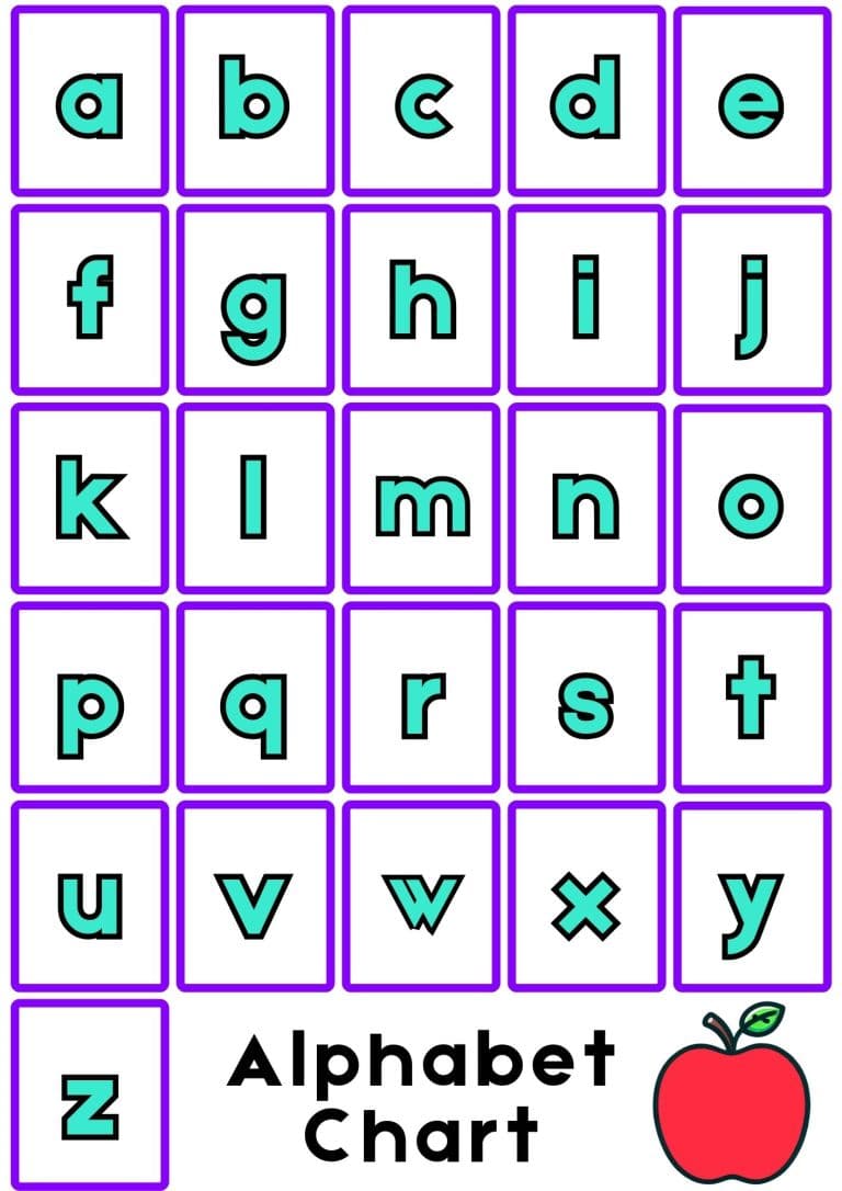 11 Free Printable Alphabet Charts - Teach Prints