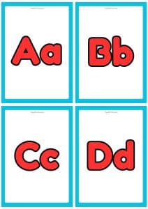 17 Free Alphabet Flashcards Sets (Printable) - Teach Prints
