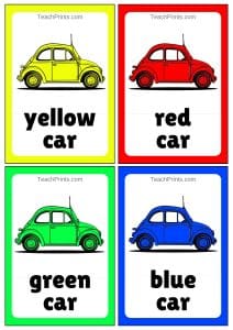 Colors Flashcards (Free and Printable) - Teach Prints