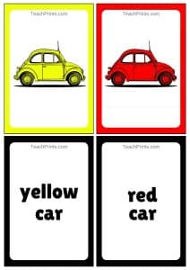 Colors Flashcards (Free and Printable) - Teach Prints