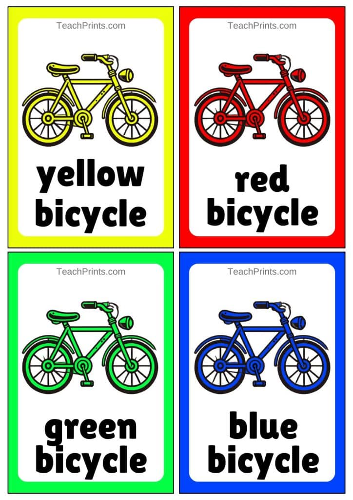 Colors Flashcards (Free and Printable) - Teach Prints