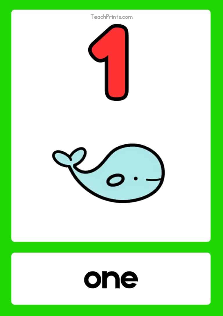 Numbers Flashcards (Numbers 1-100) - Free Printables - Teach Prints