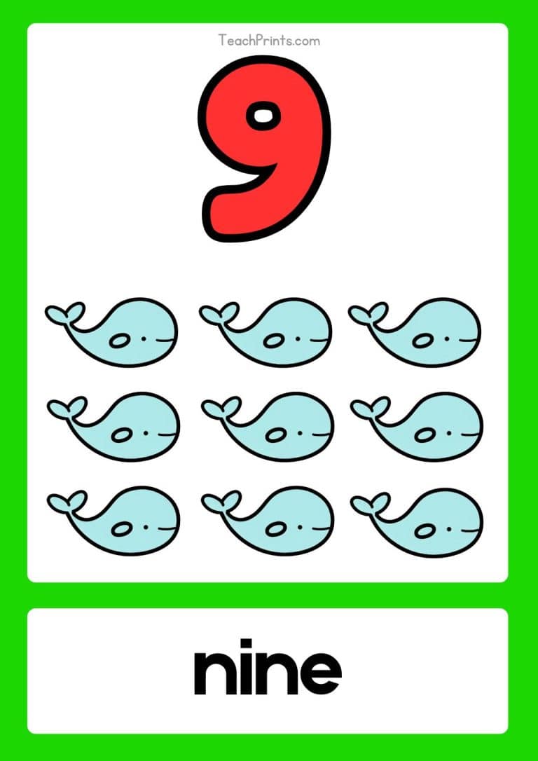 Numbers Flashcards (Numbers 1-100) - Free Printables - Teach Prints