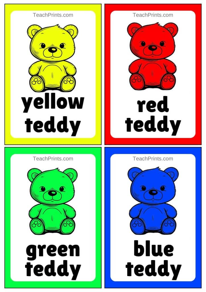 Colors Flashcards (Free and Printable) - Teach Prints