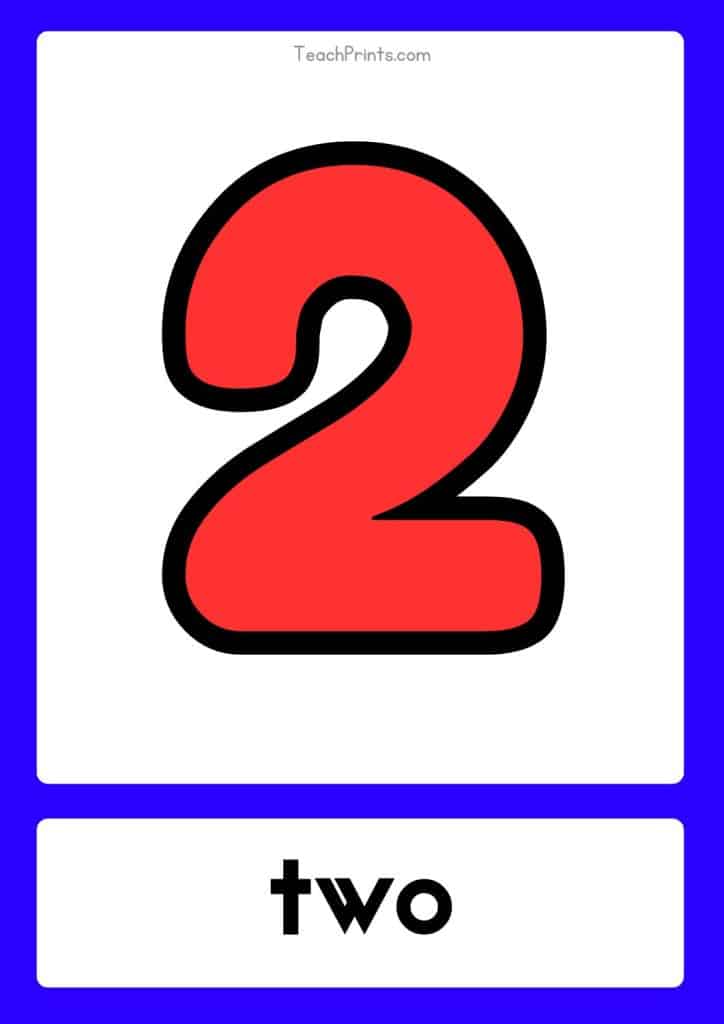 Numbers Flashcards (Numbers 1-100) - Free Printables - Teach Prints