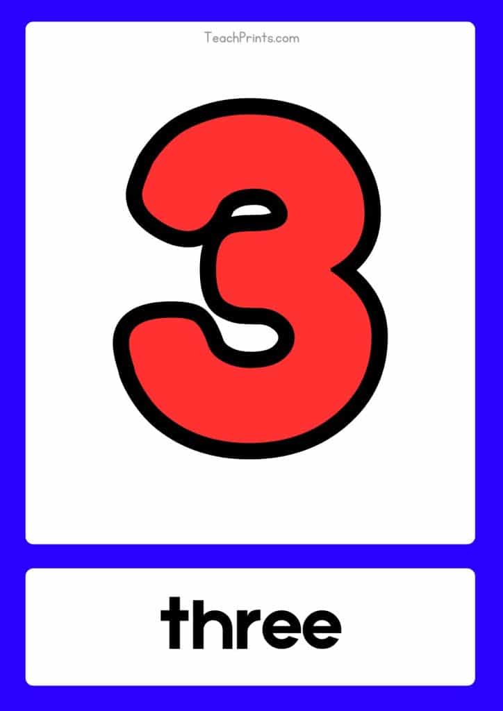 Numbers Flashcards (Numbers 1-100) - Free Printables - Teach Prints