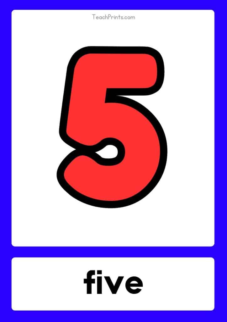 Numbers Flashcards (Numbers 1-100) - Free Printables - Teach Prints