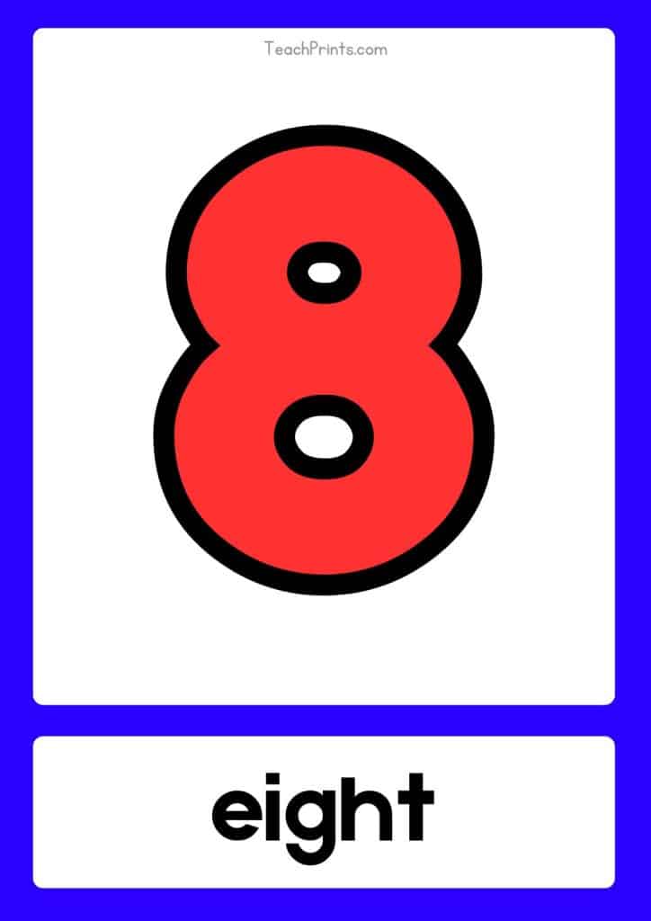 Numbers Flashcards (Numbers 1-100) - Free Printables - Teach Prints