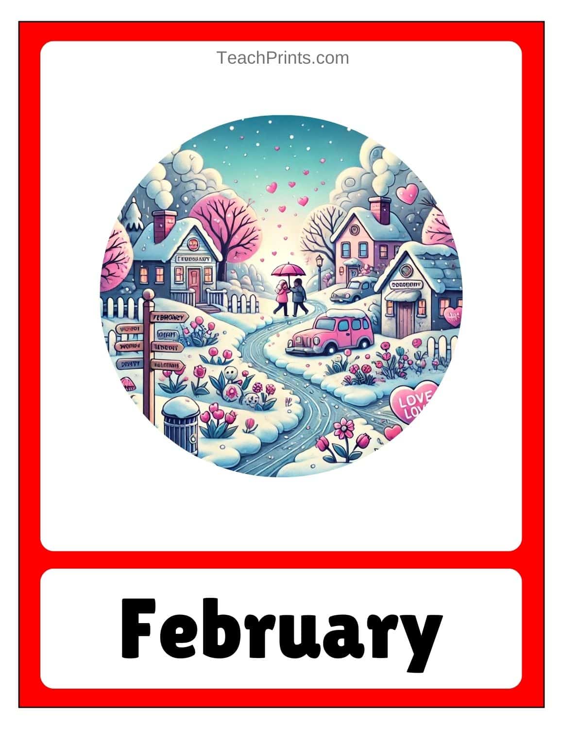 Months of the Year Flashcards - Free Printables - Teach Prints