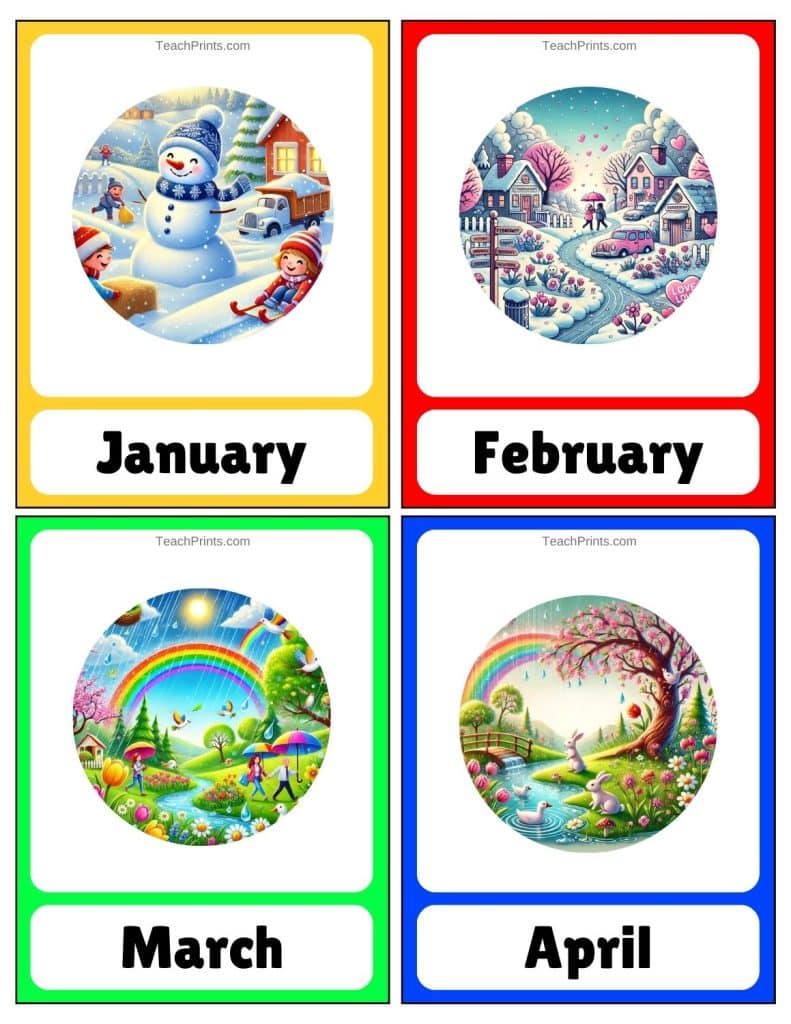 Days of the Week Flashcards (Free to Print) - Teach Prints
