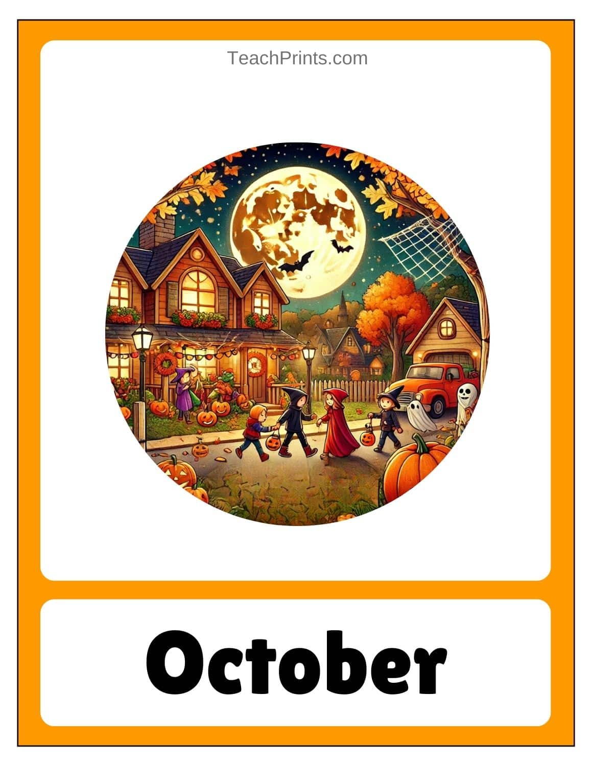 Months of the Year Flashcards - Free Printables - Teach Prints