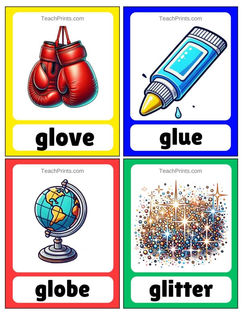 100 Free Consonant Blends Flashcards (Printable) - Teach Prints