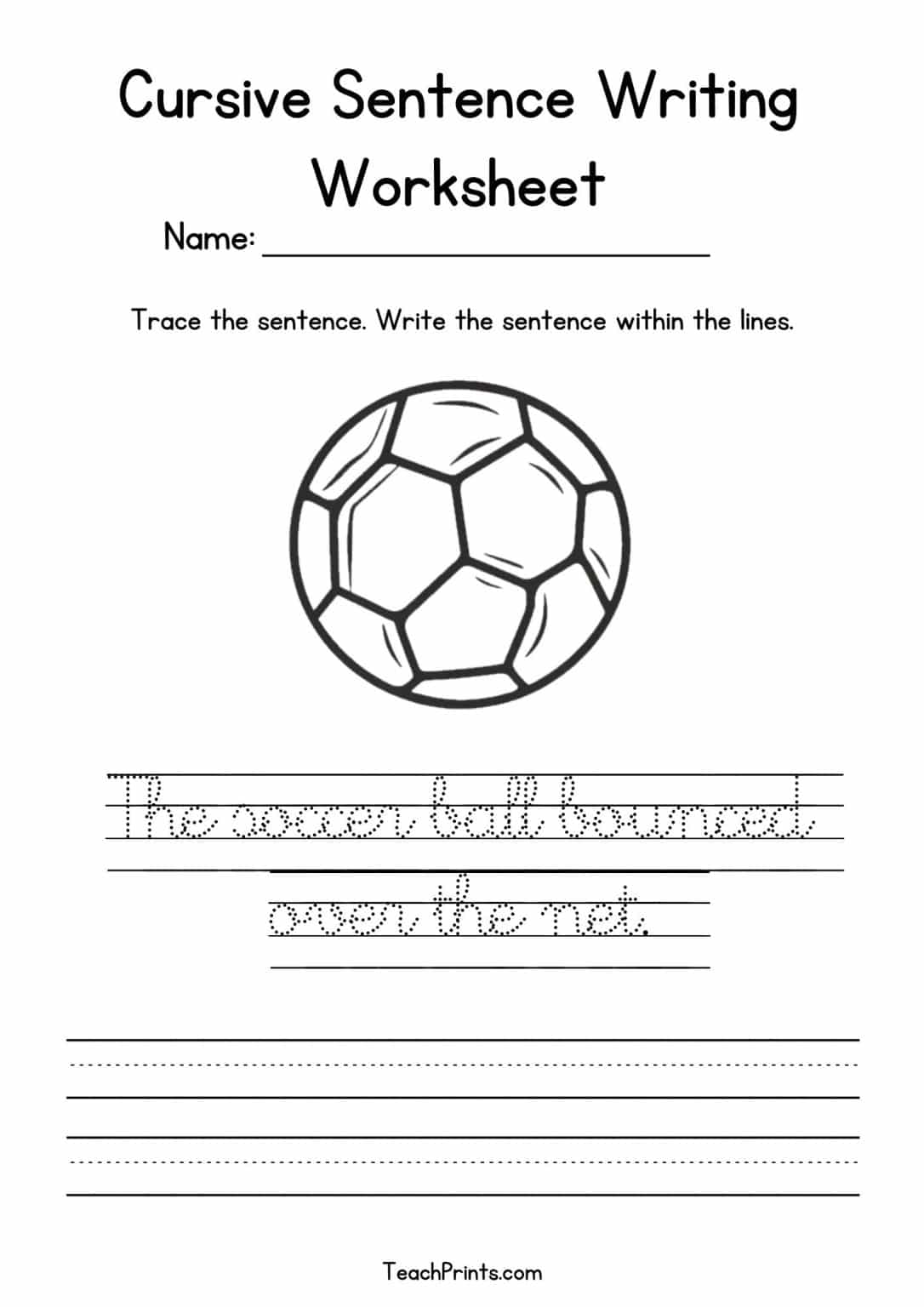 17 Sentence Practice Worksheets - Free to Print - Teach Prints