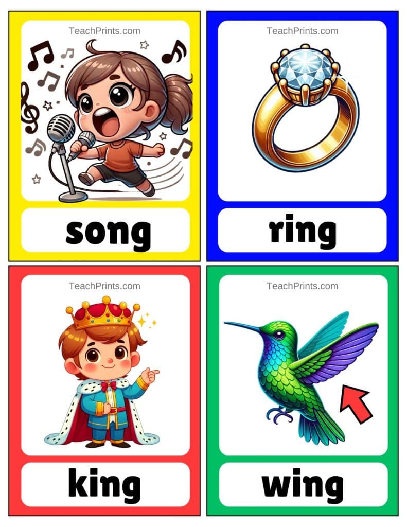 100 Free Digraphs Flashcards (Printable) - Teach Prints