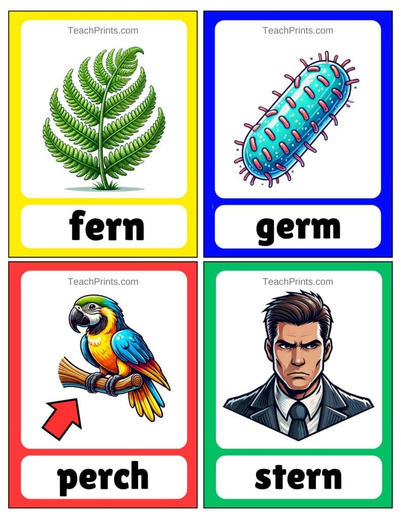 65 Free R-Controlled Vowels Flashcards (Printable) - Teach Prints