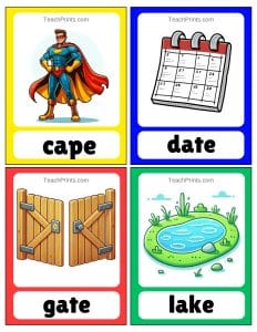 74 Free Long Vowels Flashcards (Print Now!) - Teach Prints