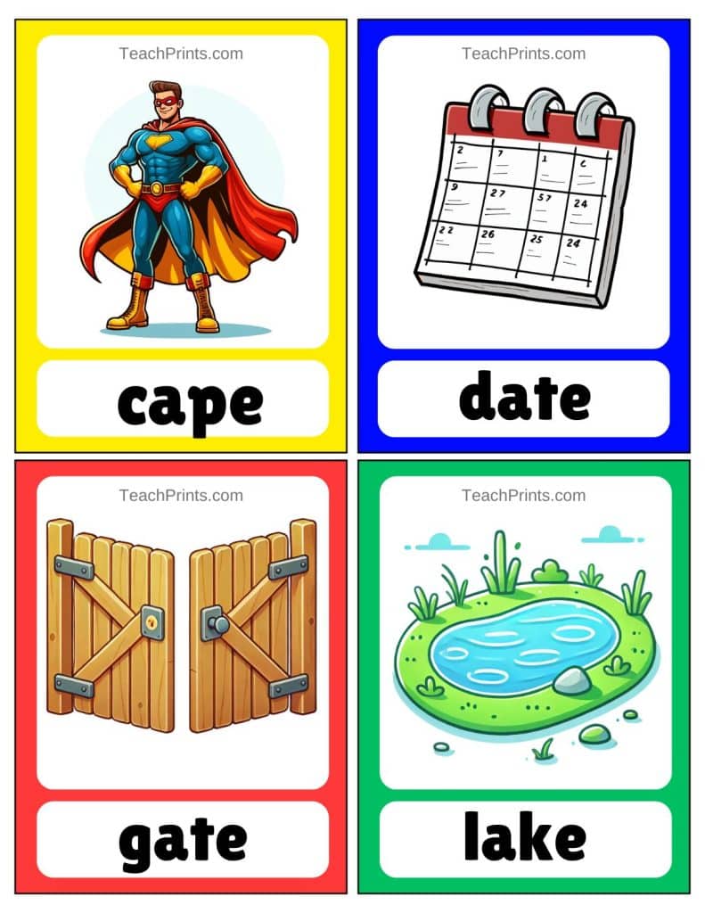 74 Free Long Vowels Flashcards (Print Now!) - Teach Prints