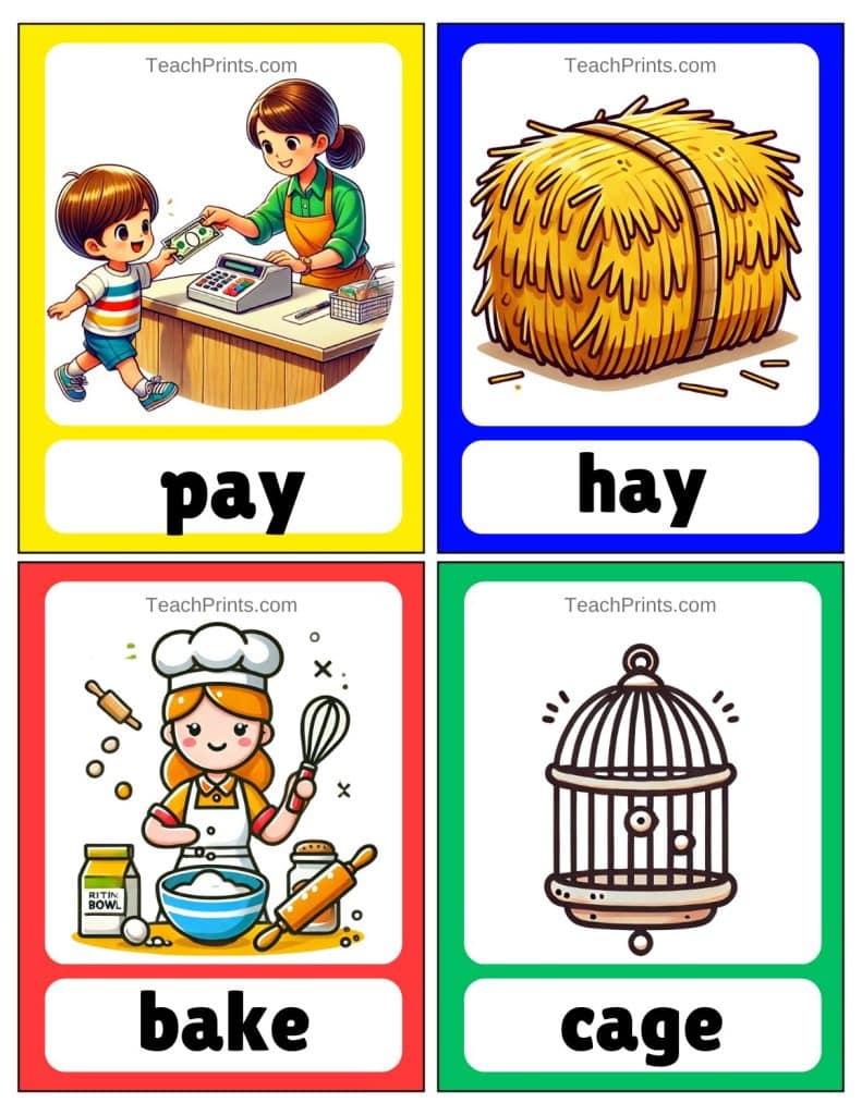 1,141 Free Phonics Flashcards (Printable) - Teach Prints