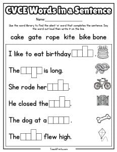 327 Free Phonics Worksheets - PDF Printables - Teach Prints