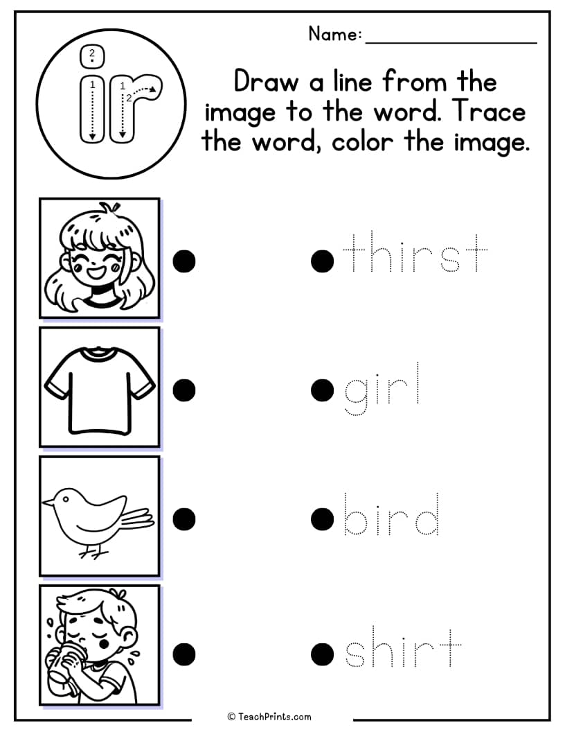 R-Controlled Vowels Worksheets (Bossy R) - Free PDF Printables - Teach ...