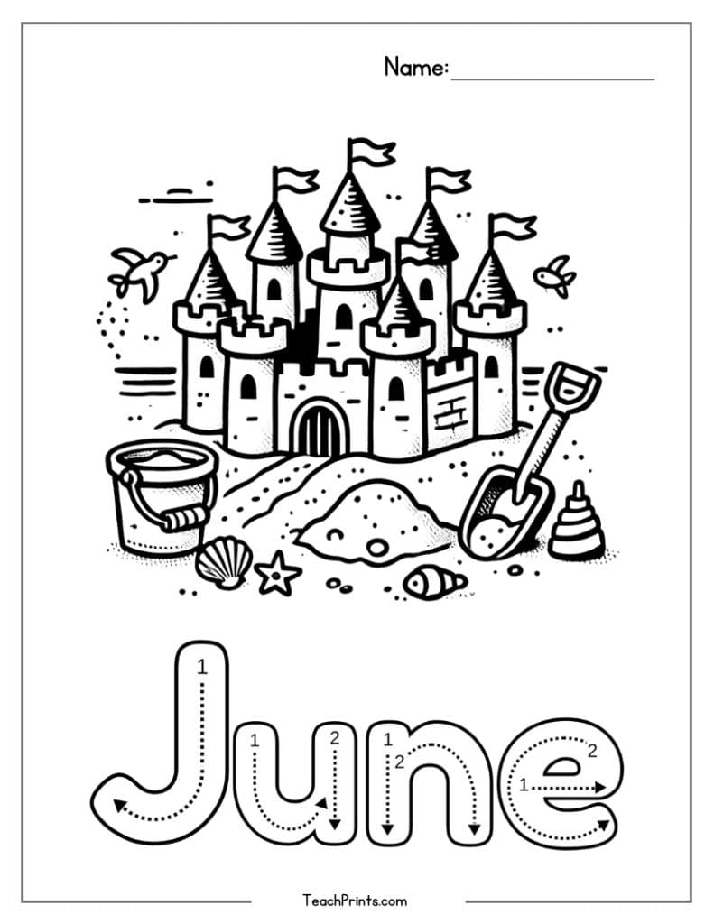 June Worksheets - 8 Free PDF Printables - Teach Prints
