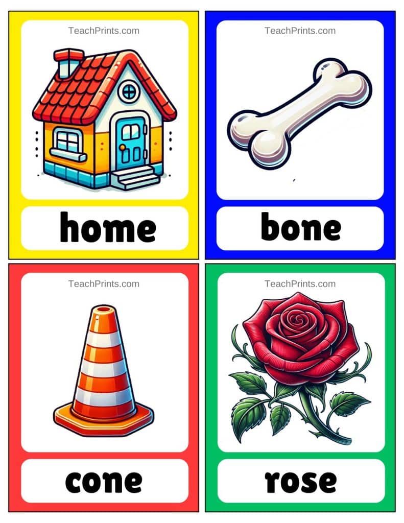 40 Free Silent E Flashcards (Magic E) - Print Now! - Teach Prints